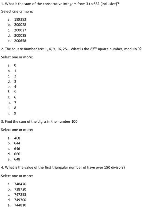 Solved What Is The Sum Of The Consecutive Integers From Chegg