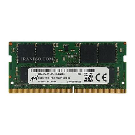 رم لپ تاپ 8 گیگ Micron Technology Ddr4 2133 Mhz 1 2v یکسال گارانتی کامپیوتر افق