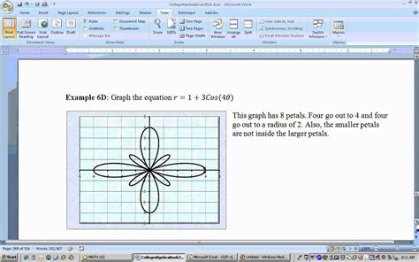5 5 2 polar coordinates and graphs using excel part 2 youtube