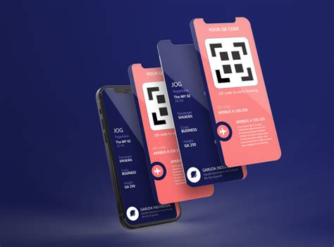 Qr Code Mobile App Concept Scan Card Card Details By Muskan Falak