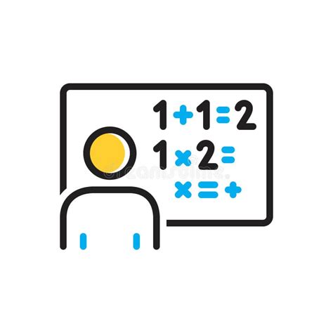 Multicolor Icon For Math Formula And Calculation Stock Illustration Illustration Of Icon