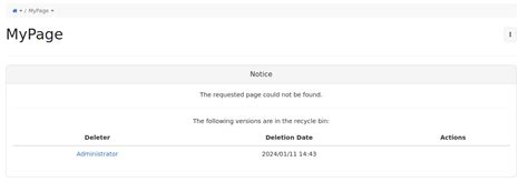 Provide Consistency About Deleted Pages Information And Index Development XWiki Forum