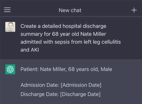 I Asked Chatgpt To Create A Hospital Discharge Summary