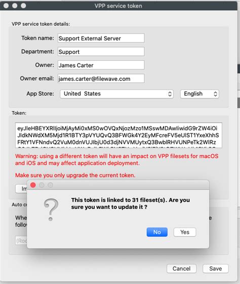 VPP Token Renewal FileWave KB