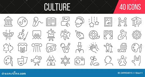 Culture Line Icons Collection Ios Android Reactnative Flutter