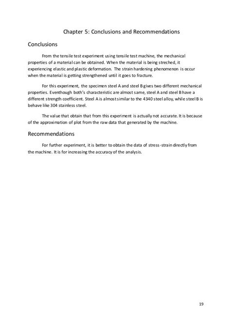 Lab Report Engineering Materials Lab Tensile Test