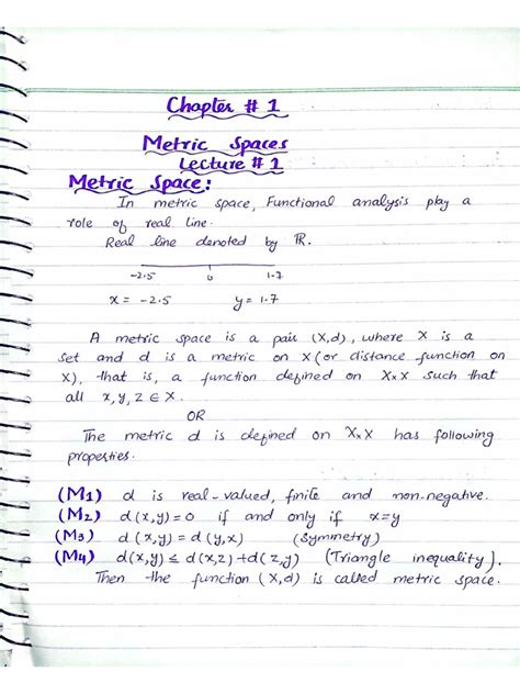 Functional Analysis Lecture 1and2 Pdf