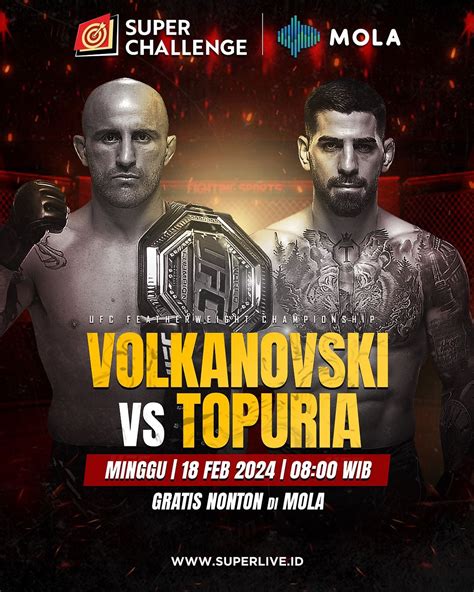 Ufc 298 Alexander Volkanovski Vs Ilia Topuria Sabuk Juara