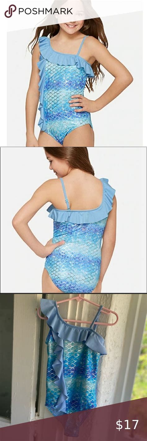 Justice Mermaid Scale One Piece Bathing Suit Shop Bathing Suits One