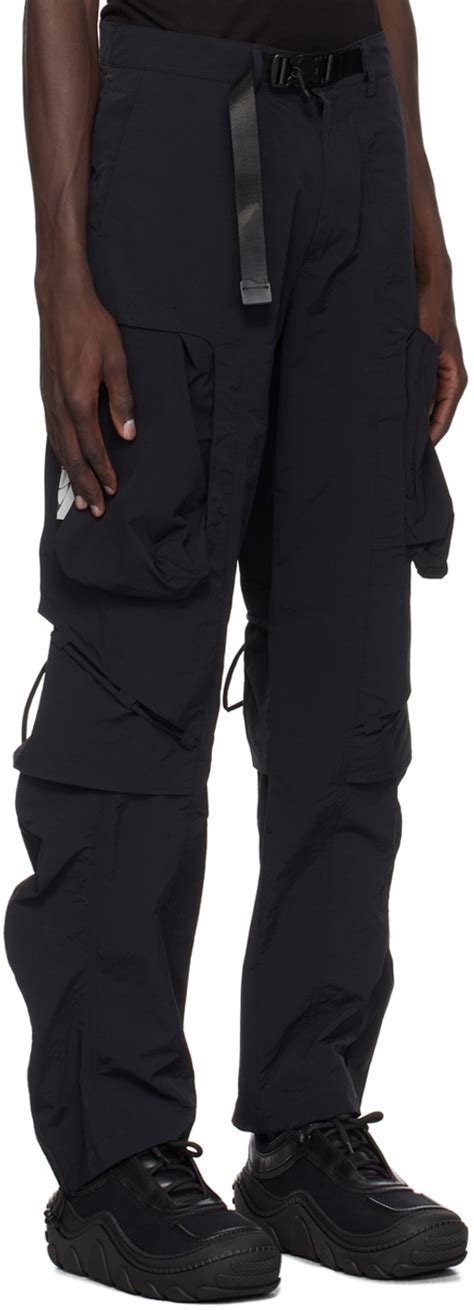 Archival Reinvent Black Hidden Worker Cargo Pants Archival Reinvent