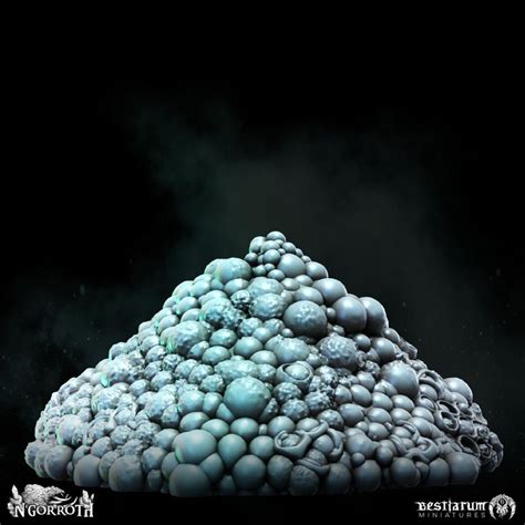 3d Printable Egg Cluster By Bestiarum Miniatures