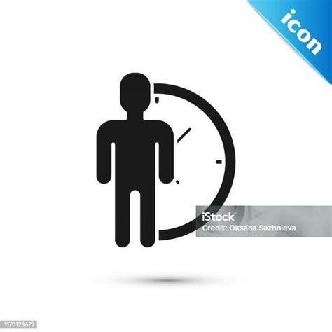 흰색 배경에 격리된 검정 시간 관리 아이콘입니다 시계 및 기어 기호 생산성 기호입니다 벡터 일러스트레이션 0명에 대한 스톡 벡터 아트 및 기타 이미지 Istock