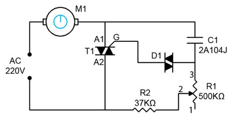 Triac Fan Motor Speed Control Circuit Diagram Triac Motor Sp