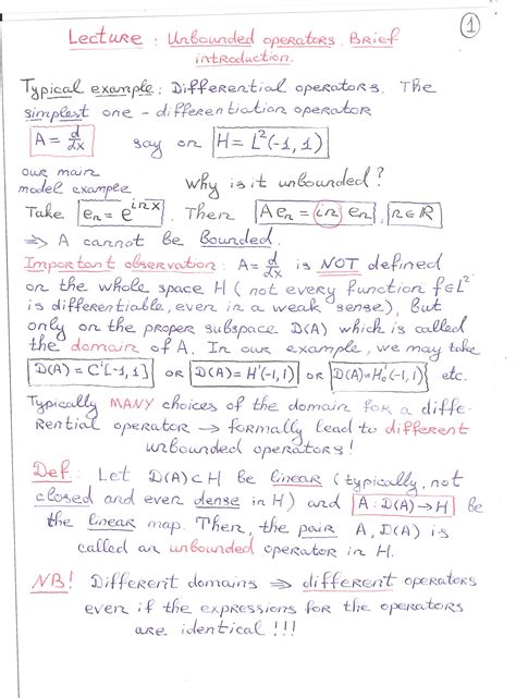 matm039 2013 2014 lecture 7 unbounded operators a brief introduction