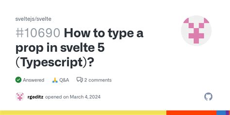 How To Type A Prop In Svelte 5 Typescript · Sveltejs Svelte