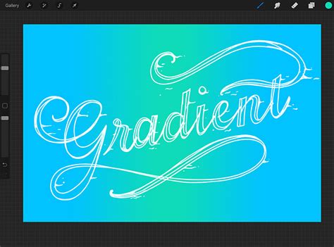Gradient Lettering Tutorial With Free Procreate Brushes Ipad Calligraphy