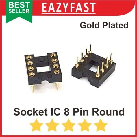 Jual Socket Ic P P Pin Kaki Dip Round Swiss Gold Soket Dudukan Adapter Di Seller Eazyfast