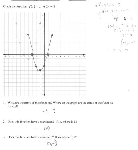 Graphing Quadratics In Standard Form Worksheet Worksheet Source Quadraticworksheet