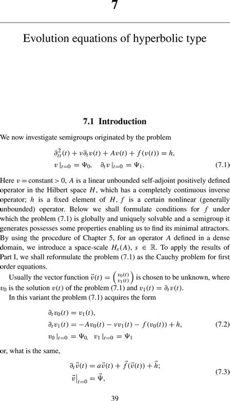 Evolution Equations Of Hyperbolic Type Chapter 7 Attractors For