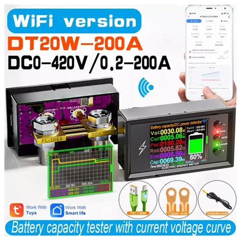 Wifi 200a Coulometer Battery Capacity Voltage Tester For Getting