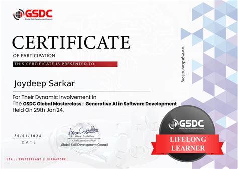 Joydeep Sarkar He Him On Linkedin Gsdc Global Masterclass Of
