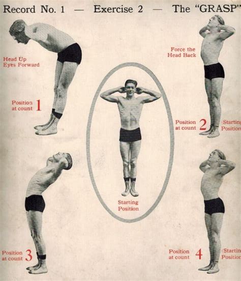 The Famous Daily Dozen Exercises The Art Of Manliness