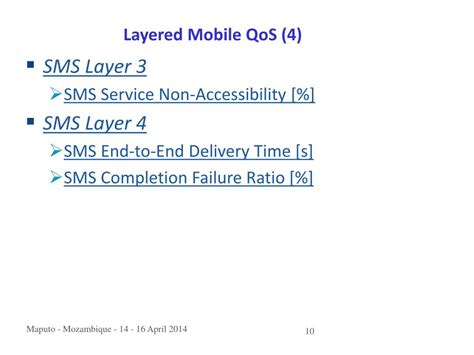 PPT Mobile QoS Framework Counters KPI KQI PowerPoint Presentation ID