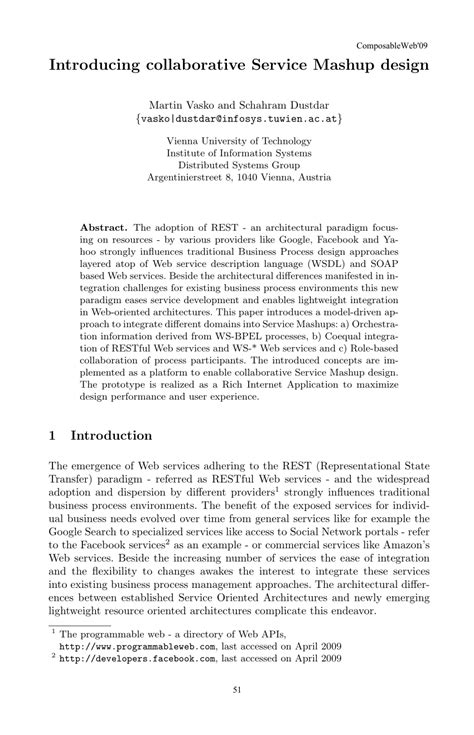 Pdf Introducing Collaborative Service Mashup Design
