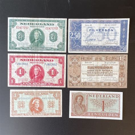 Netherlands - 6 banknotes - Various dates - Catawiki