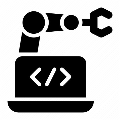 Robot Control Software Process Automation Robotics Computer Icon Download On Iconfinder