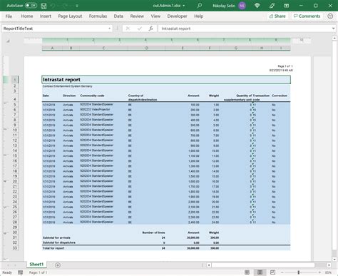 Excel에서 생성된 문서의 페이지를 매기기 위한 Er 형식 디자인 Finance And Operations Dynamics 365 Microsoft Learn
