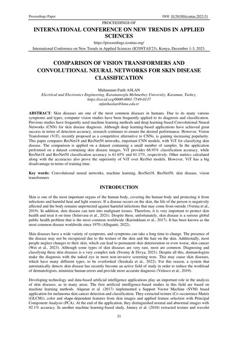 Pdf Comparison Of Vision Transformers And Convolutional Neural