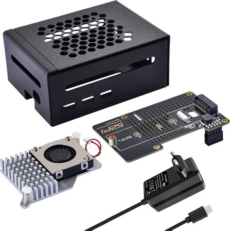 Geeekpi Metal Gehäuse Für Raspberry Pi 5 Mit Official Active Cooler N04 M 2 Nvme Ssd Pcie