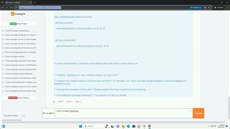 code coverage codescene youtube