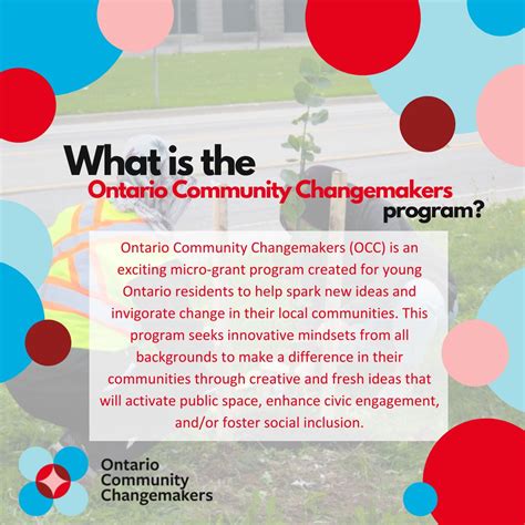 Updated Info For Young Ontarians About A 5k Grant Opportunity From The Ontario Community