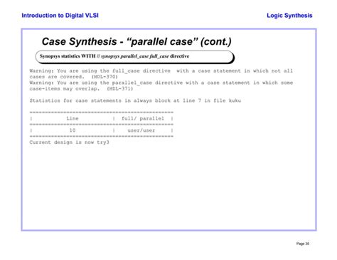 Synopsys Logic Synthesis Ppt