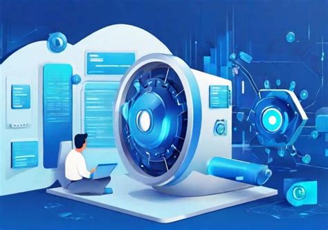 Premium Photo Automated Testing Cyber Security Abstract Vector Illustration