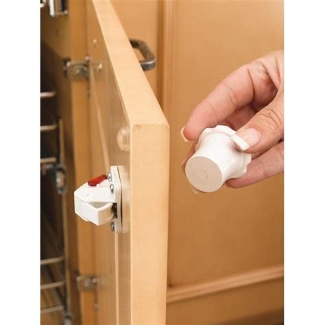 Rev A Shelf RL 201 1 52 Rev A Lock Magnetic Cabinet Lock Only CabinetParts Com