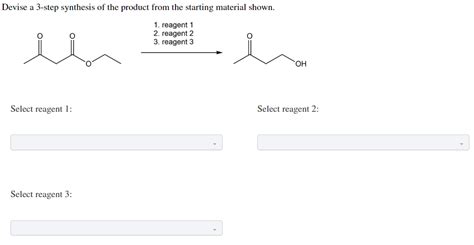 Solved Devise a 3-step synthesis of the product from the | Chegg.com