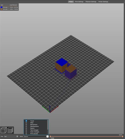 Slice Error When Printing With An Idex Dual Extruder Printer And One Of