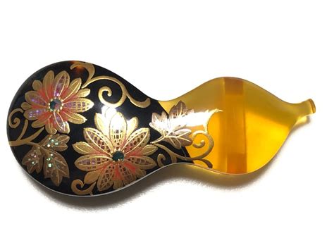 Yahooオークション アンティーク 本鼈甲 白甲 黒甲 金蒔絵 螺鈿 78