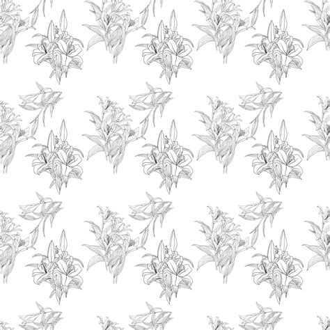 꽃과 원활한 배경 레트로 인사 스케치 배경 일러스트 및 사진 무료 다운로드 Pngtree