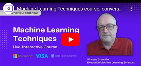 Vincent Granville On Linkedin Video Introduction To Machine Learning