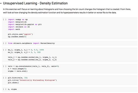 Unsupervised Learning Density Estimation In This