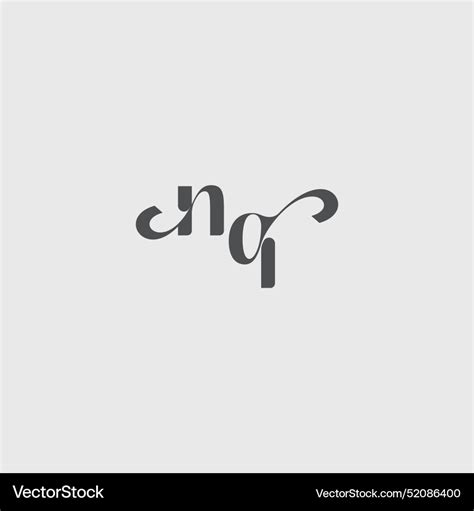 Beauty Monogram Initial Logo Simple Royalty Free Vector