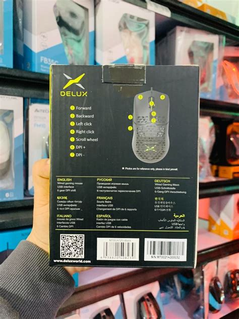 Delux M700a Rgb Wired Gaming Mouse Honeycomb Design Black Computers And Tech Parts And Accessories