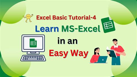 excel basic tutorial 4 exceltutorial youtube