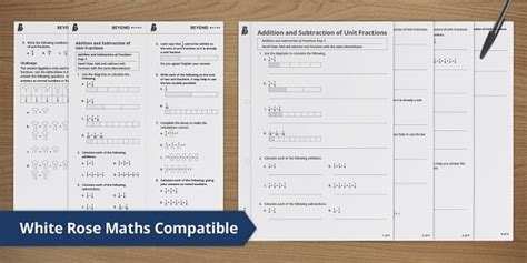 👉 Addition And Subtraction Of Unit Fractions Twinkl