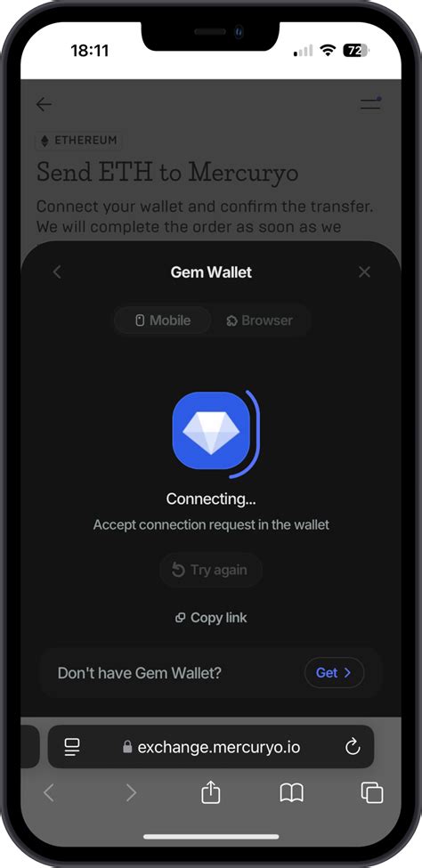 How To Sell Crypto With Gem Wallet Gem Wallet Knowledge Base