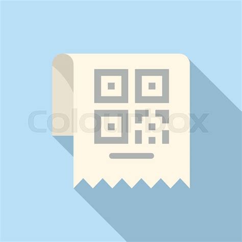 Scan Paper Device Icon Flat Vector Smart Bar Digital Conne Colourbox